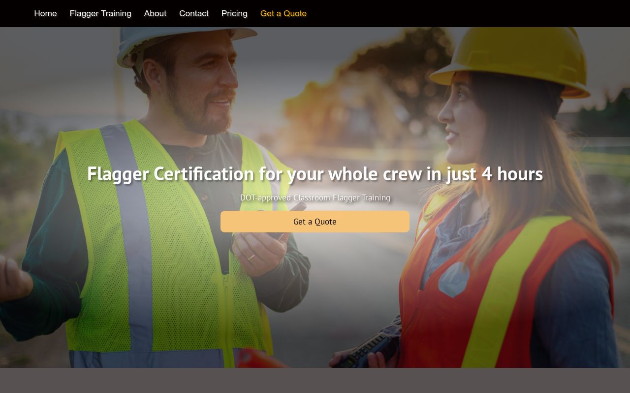 Indiana Flagger Training - In-person Flagger Certification